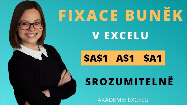 Excel fixace buňky ve vzorci